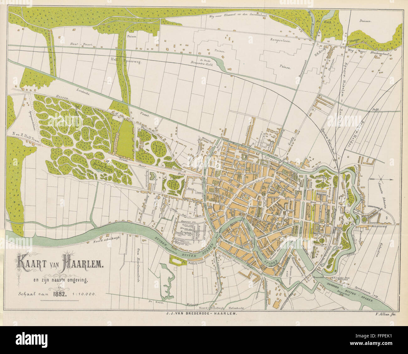 Old map of haarlem hi-res stock photography and images - Alamy