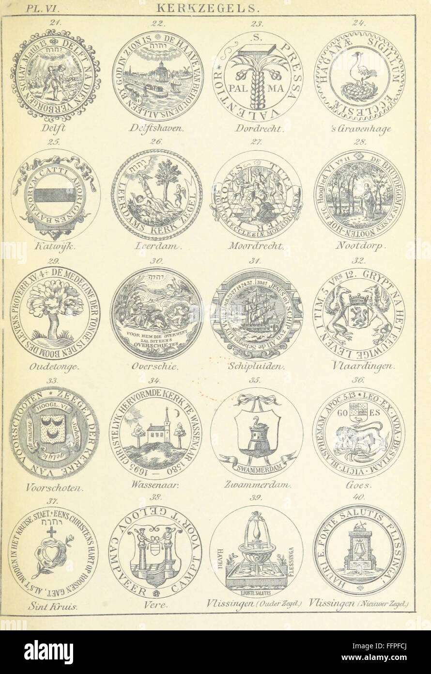 This Dutch vintage book explores notable places and place names in the ...