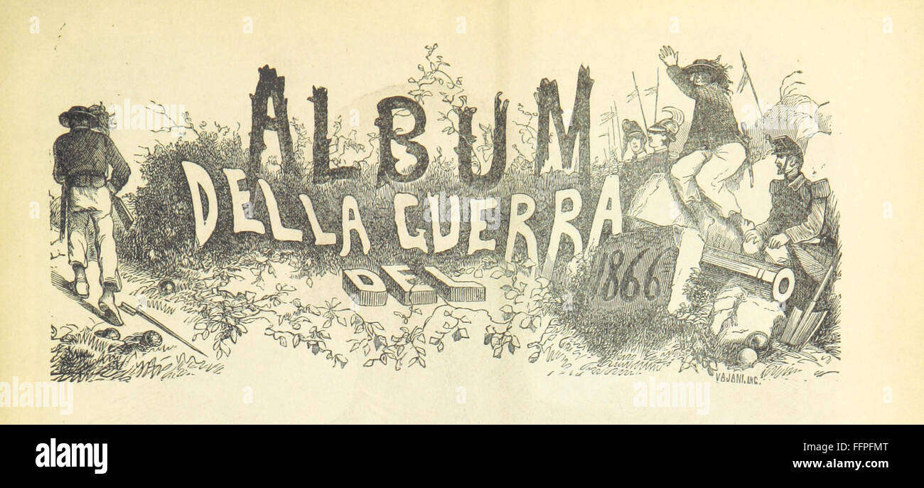 This vintage album documents the events of the 1866 war, capturing key ...