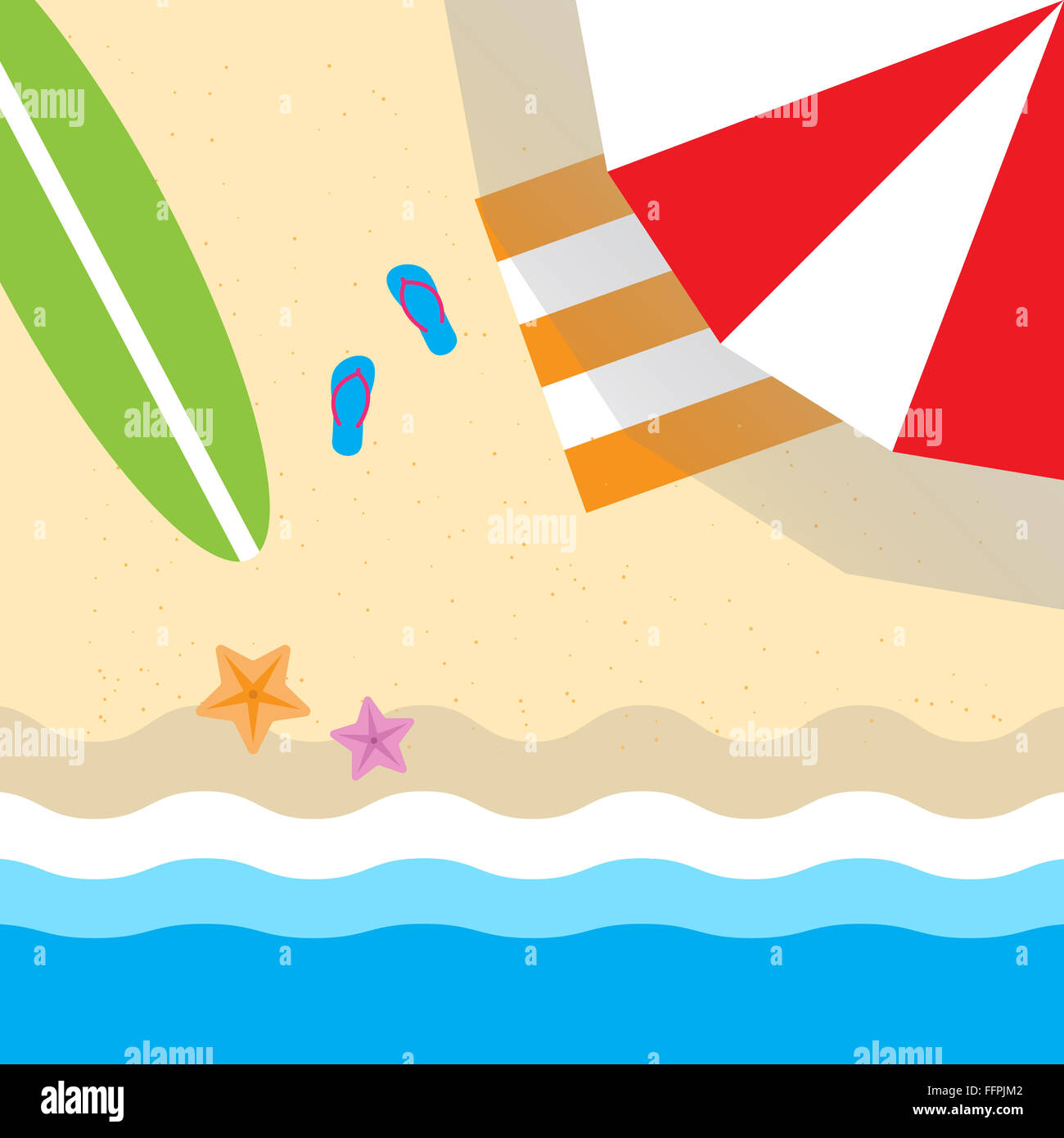 [JPEG] on the beach top view flat style (aerial of beach Stock Photo ...