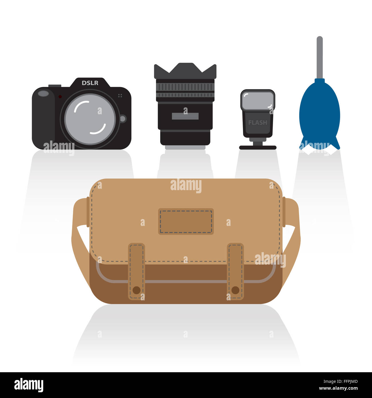 [JPEG] basic things in camera bag Stock Photo - Alamy
