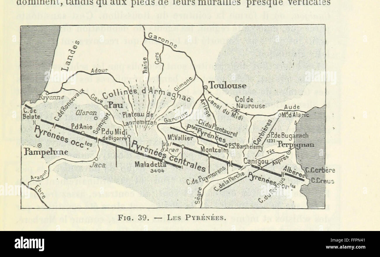 The fourth edition of a vintage French geography book, fully revised ...
