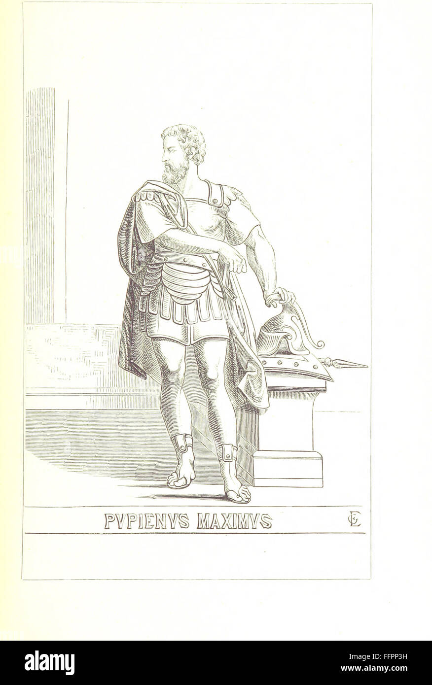 A vintage book on the history of the Roman Emperors from Julius Caesar ...