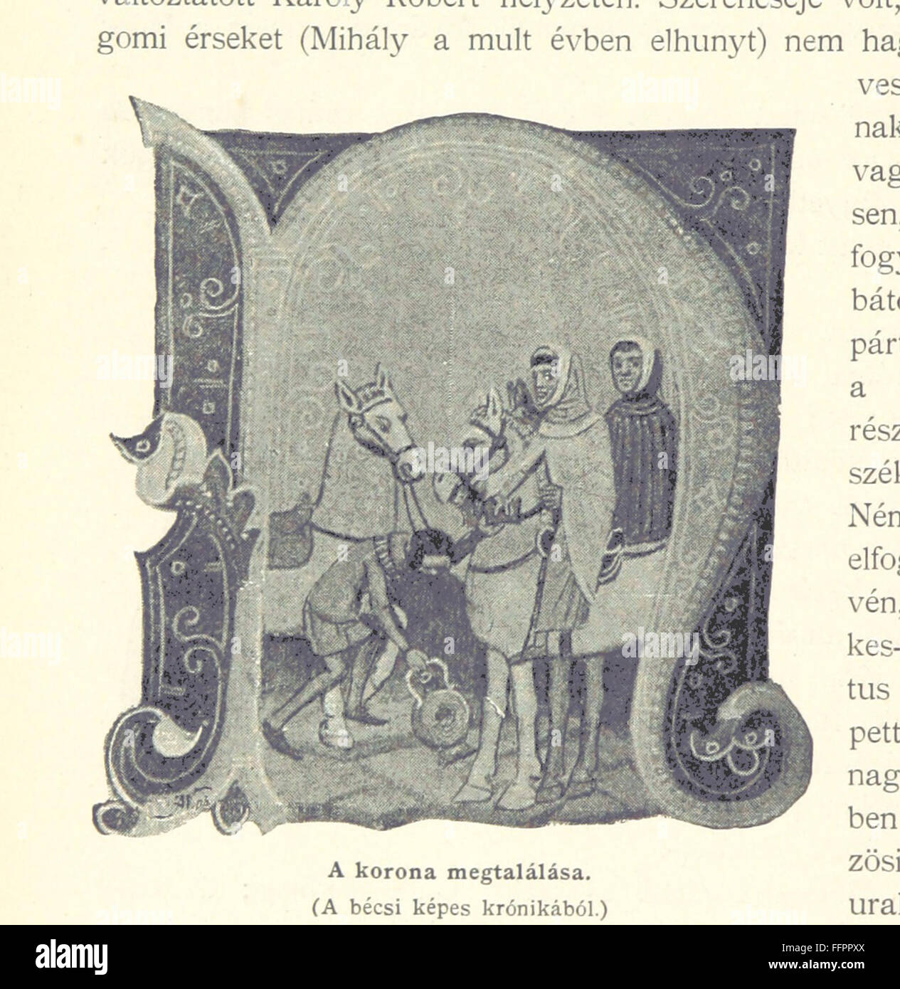 This Hungarian-language vintage book, 'A magyar nemzet tortenete ...