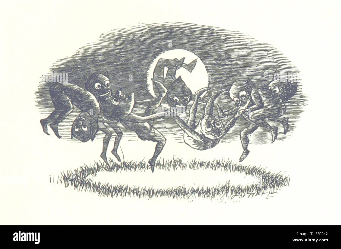 A nursery rhyme collection, illustrated by A. Hughes, featuring ...