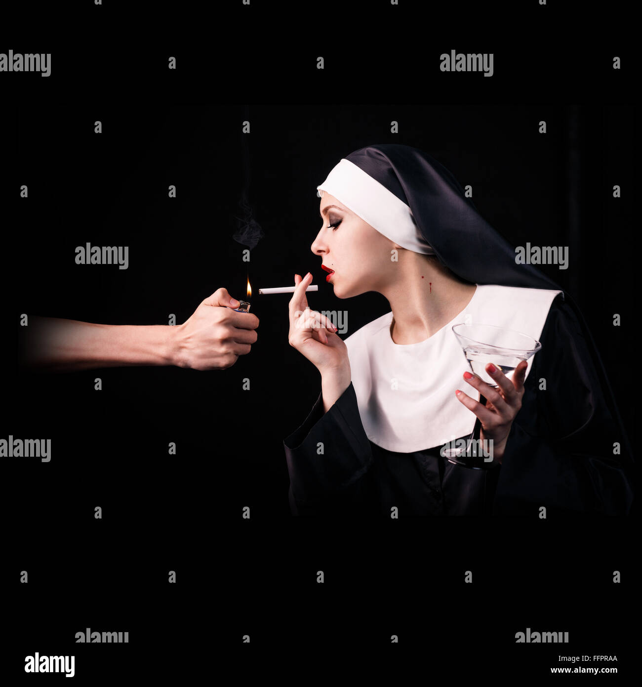 Nun Smoking Stock Photos & Nun Smoking Stock Images - Alamy