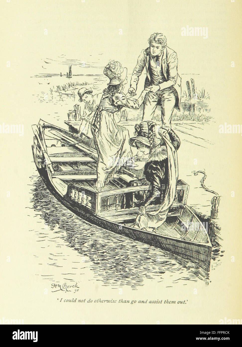 A vintage novel 'Jacob Faithful,' illustrated by H. M. Brock, with an ...