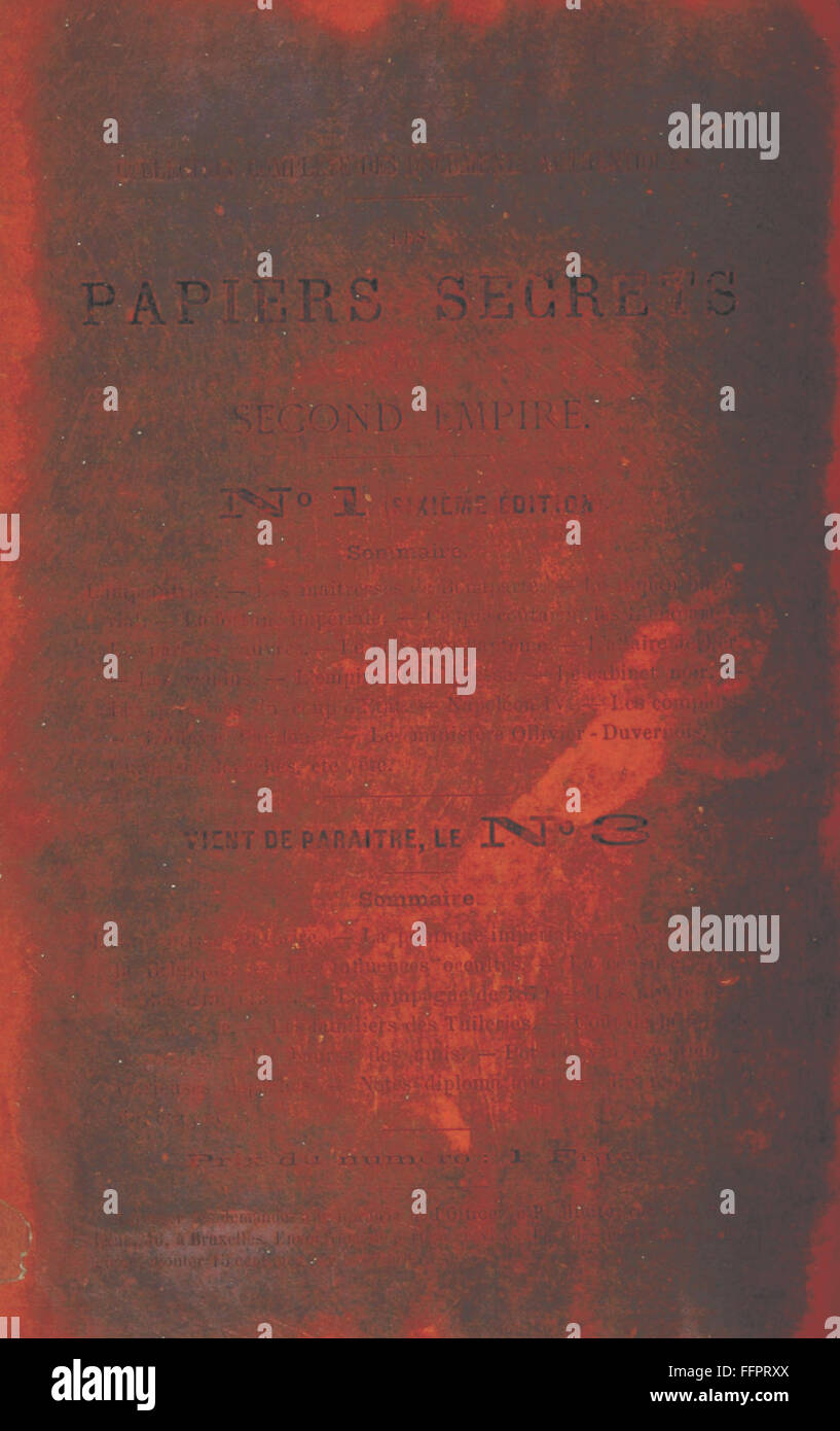 A vintage book titled 'Documents authentiques annotés' detailing secret papers from the Second ...