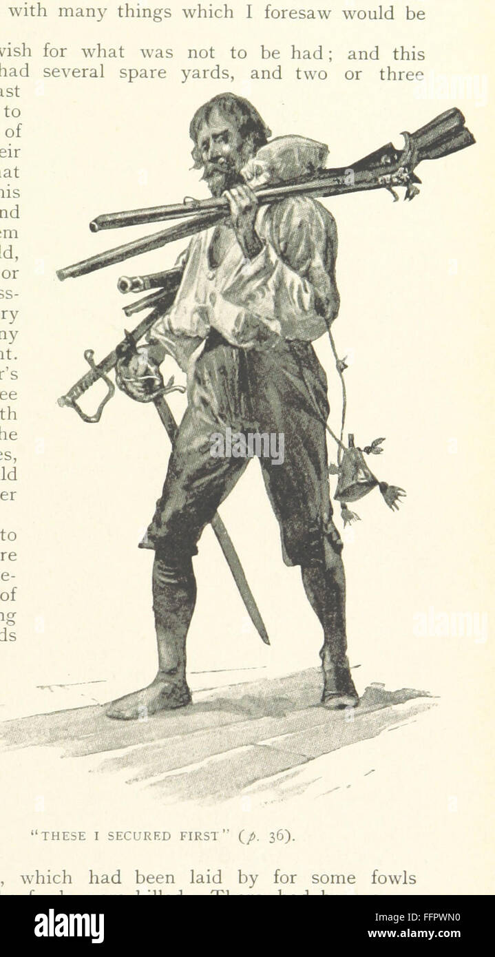 This illustrated edition of Daniel Defoe's classic tale, 'Robinson ...