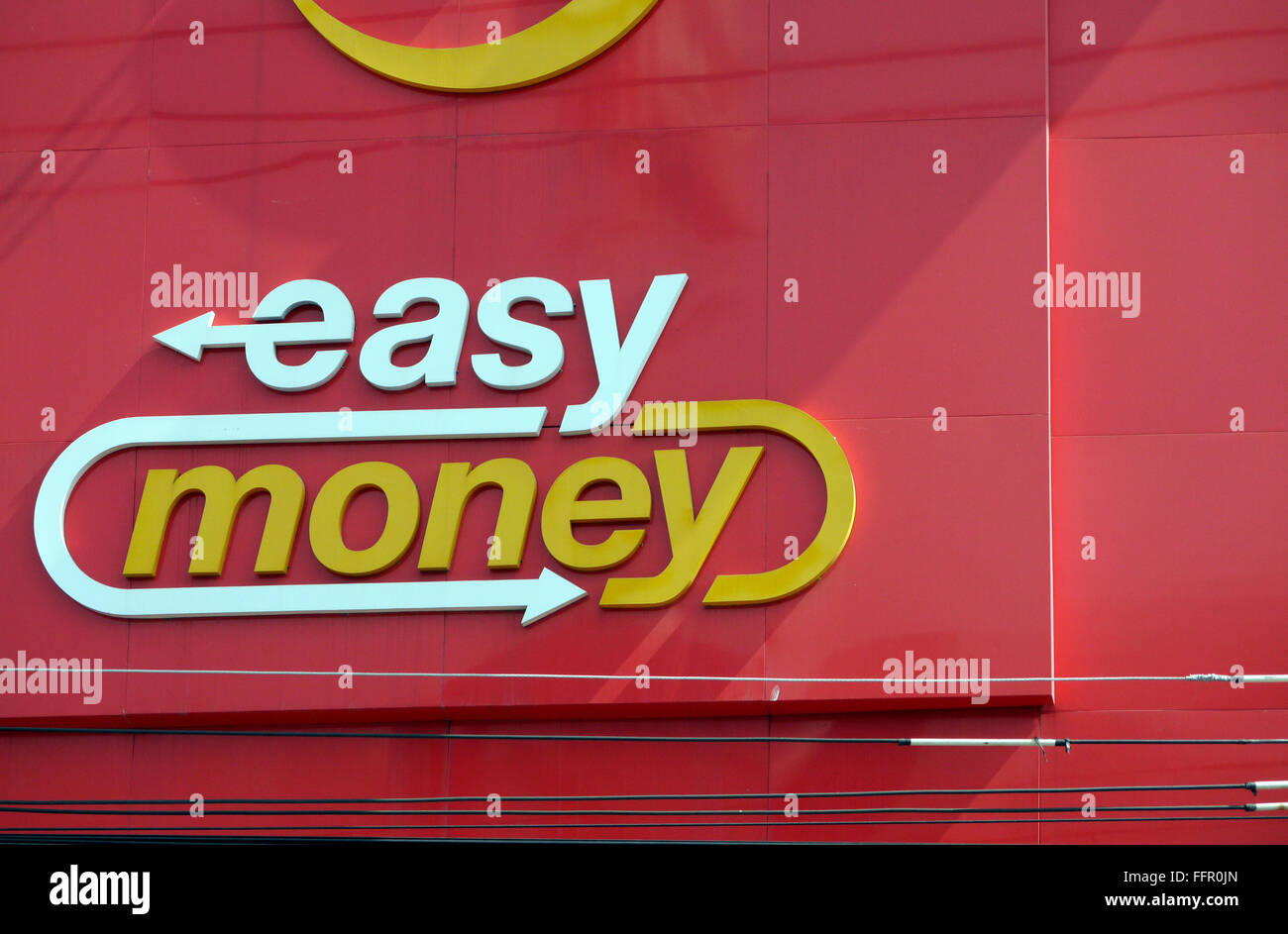 Easy Money loan advertising sign in Thailand Stock Photo - Alamy