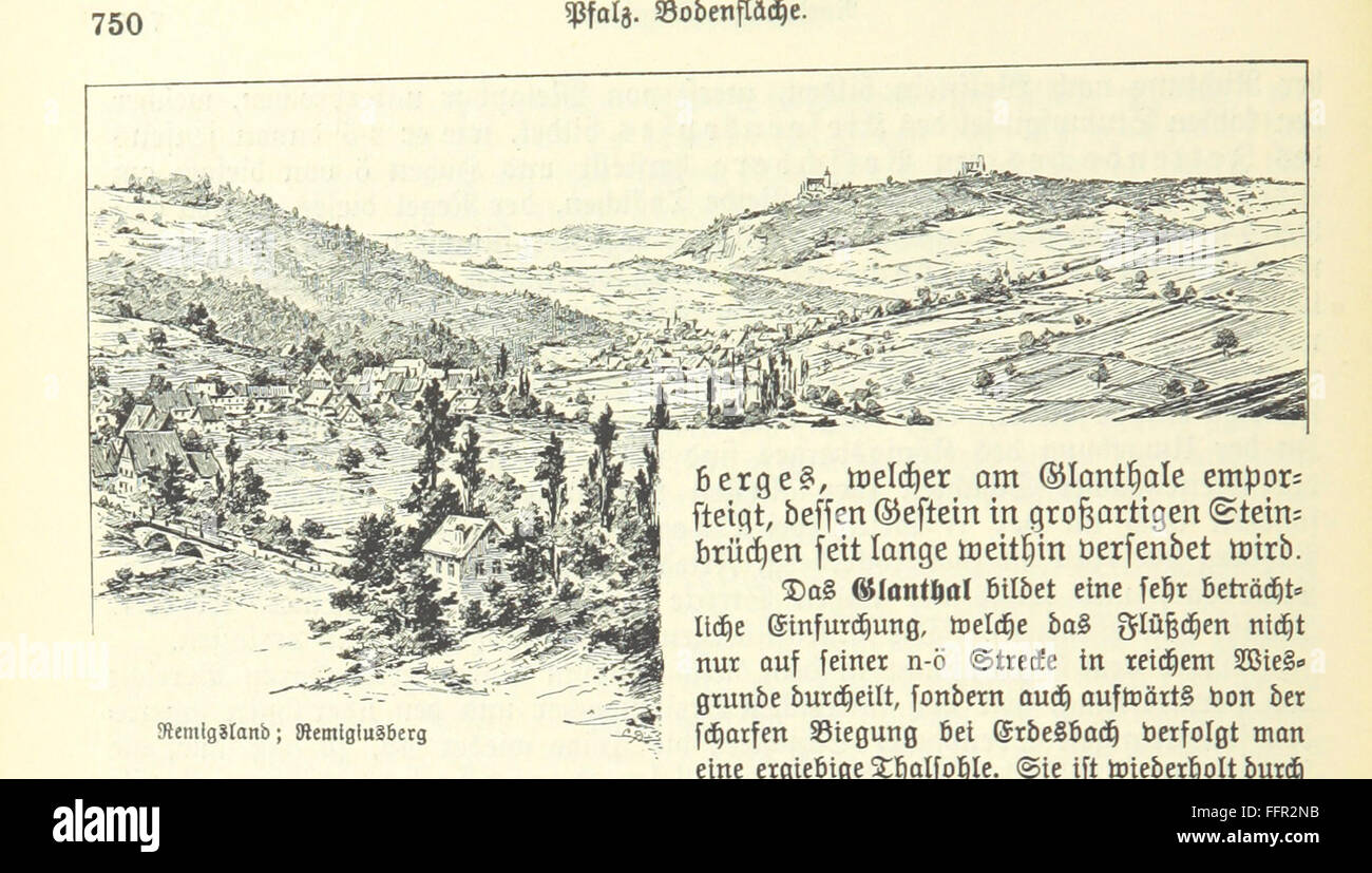 This German-language vintage book provides a geographical and ...