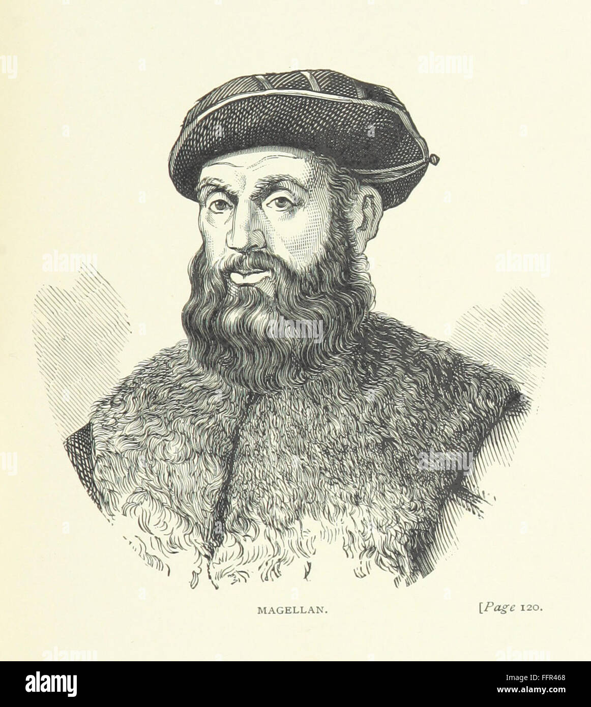 A vintage book that features the lives and expeditions of famous ...