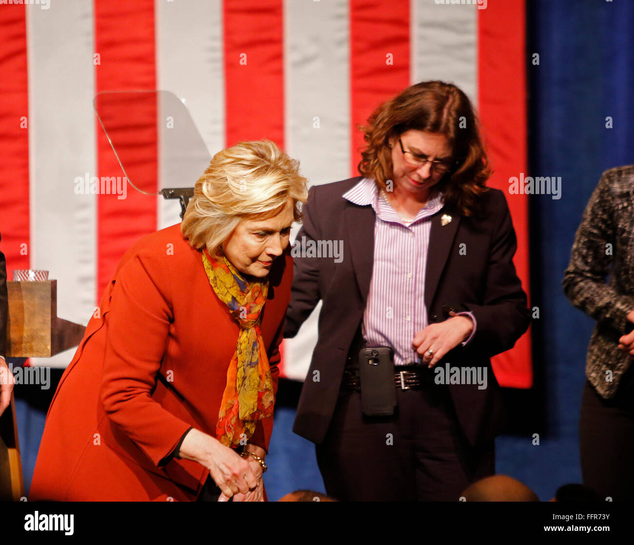 New York City, United States. 16th Feb, 2016. Candidate greets ...