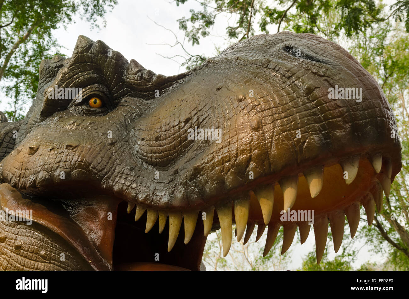 Aggressive T Rex model of dinosaurs Stock Photo - Alamy