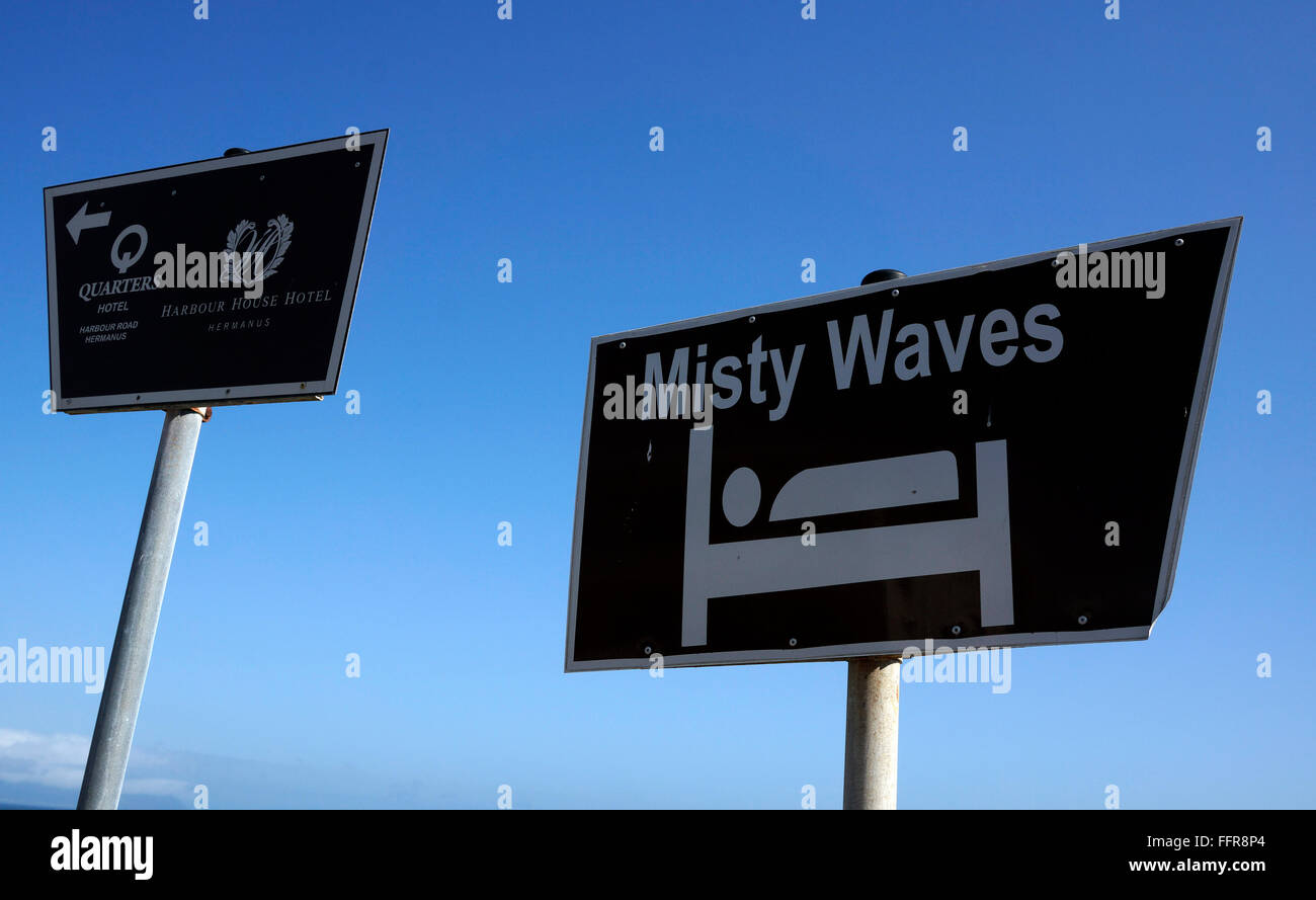 Whale sign hermanus south africa hi-res stock photography and images ...