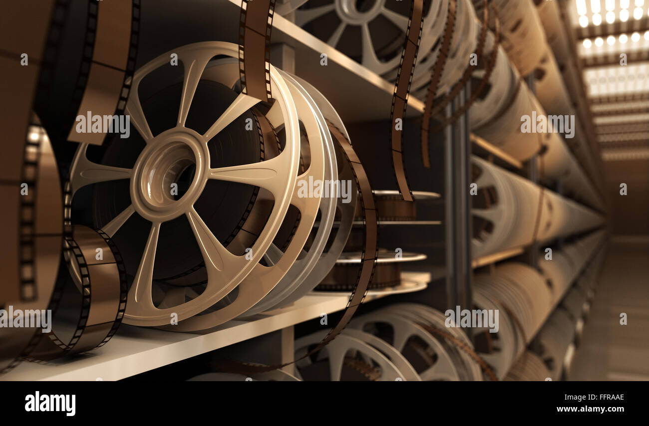 Movie cinema reel tape hi-res stock photography and images - Alamy