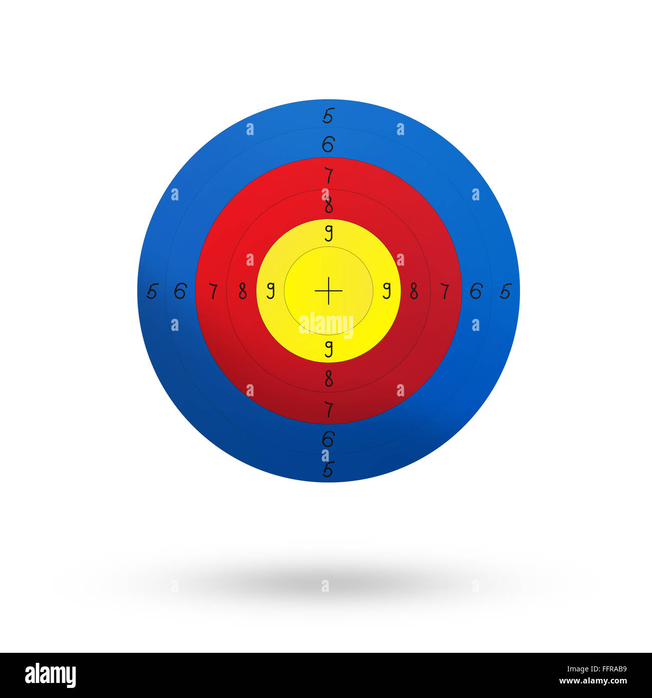 Colorful target hanging isolated on the white background Stock Photo ...