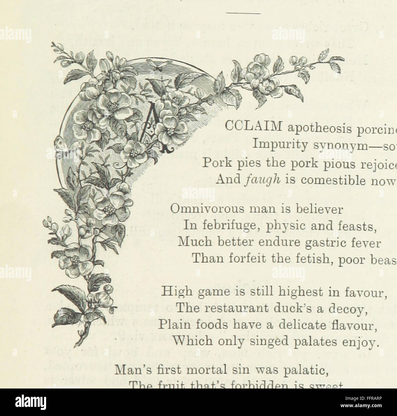 A series of illustrations from 'The Cloven Hoof,' depicting a whimsical ...