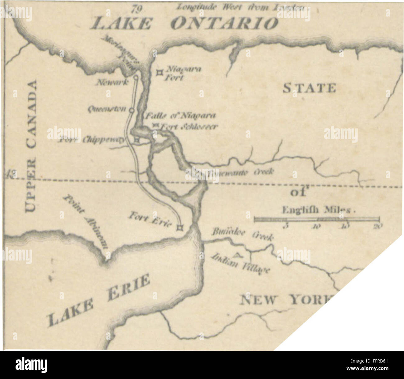 Upper and lower canada map hi-res stock photography and images - Alamy