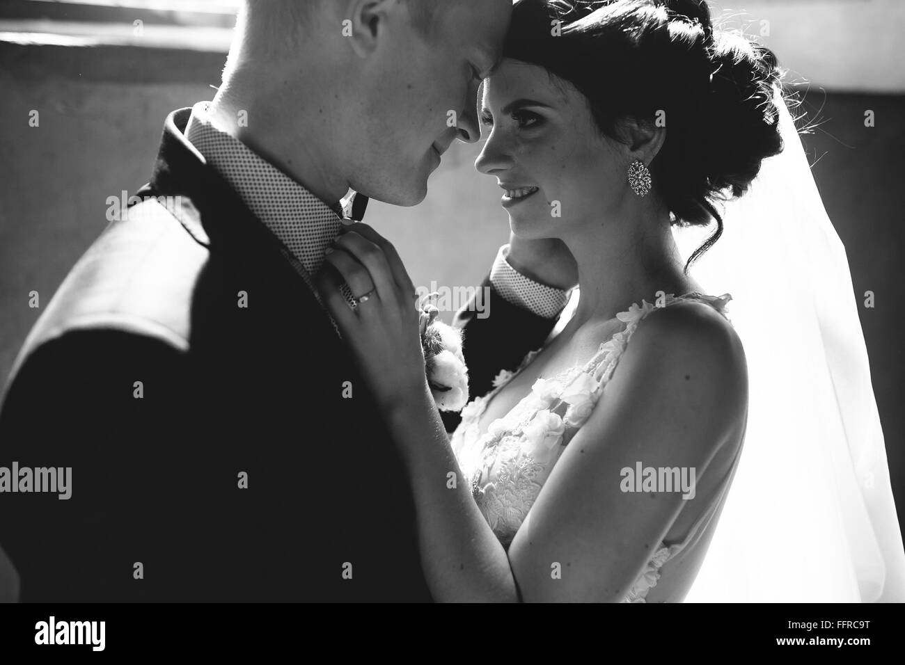 Bride and groom shadow hi-res stock photography and images - Alamy
