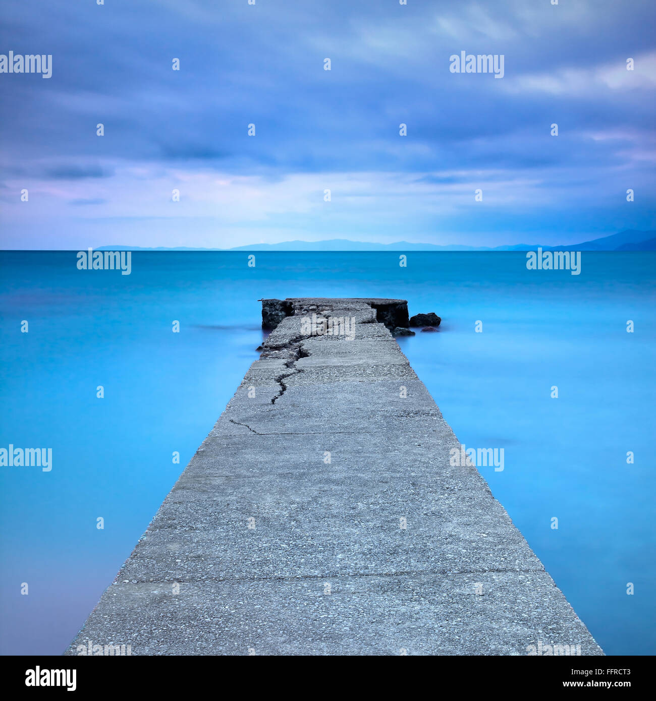 Blue pier hi-res stock photography and images - Alamy