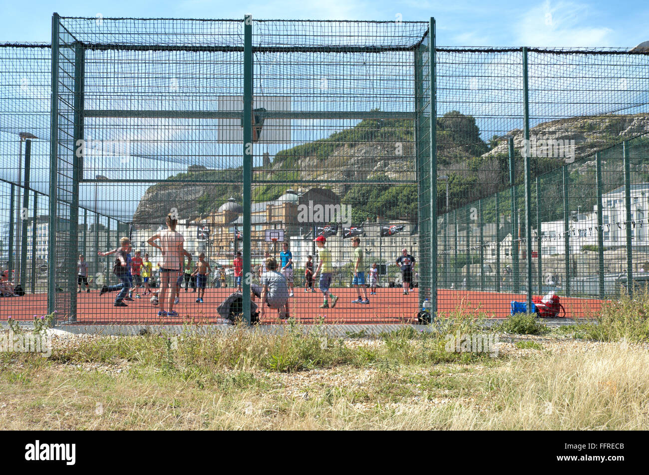 Football pitch beach hi-res stock photography and images - Alamy