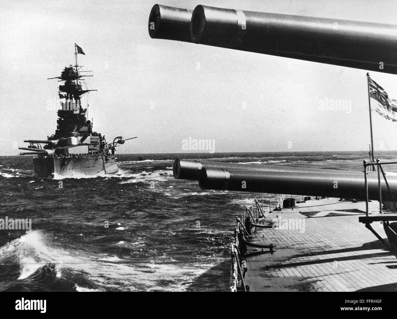 WORLD WAR II: WARSHIPS. /nCruisers of the Royal Navy on patrol in the ...