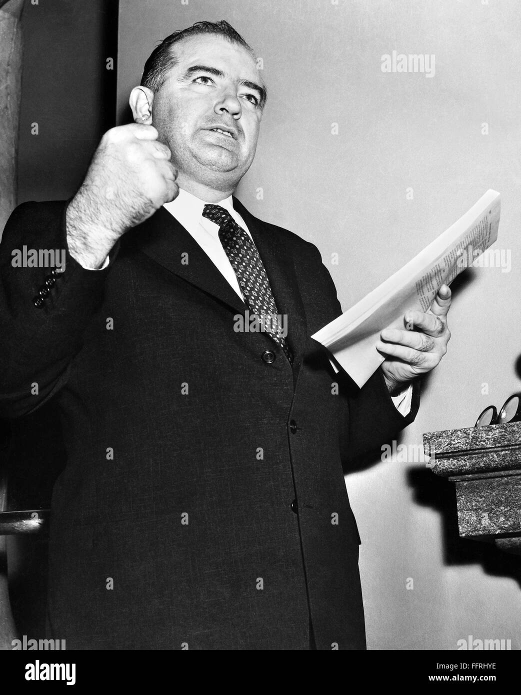JOSEPH McCARTHY (1908-1957). /nAmerican politician. Photographed after ...