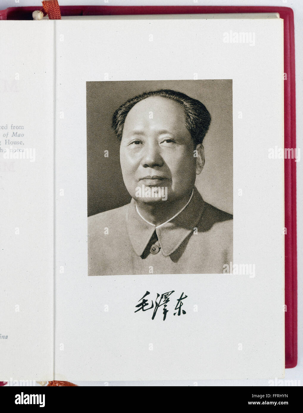 MAO TSE-TUNG: BOOK, 1966. /nA portrait of Chinese Communist leader Mao Tse-tung featured on one ...