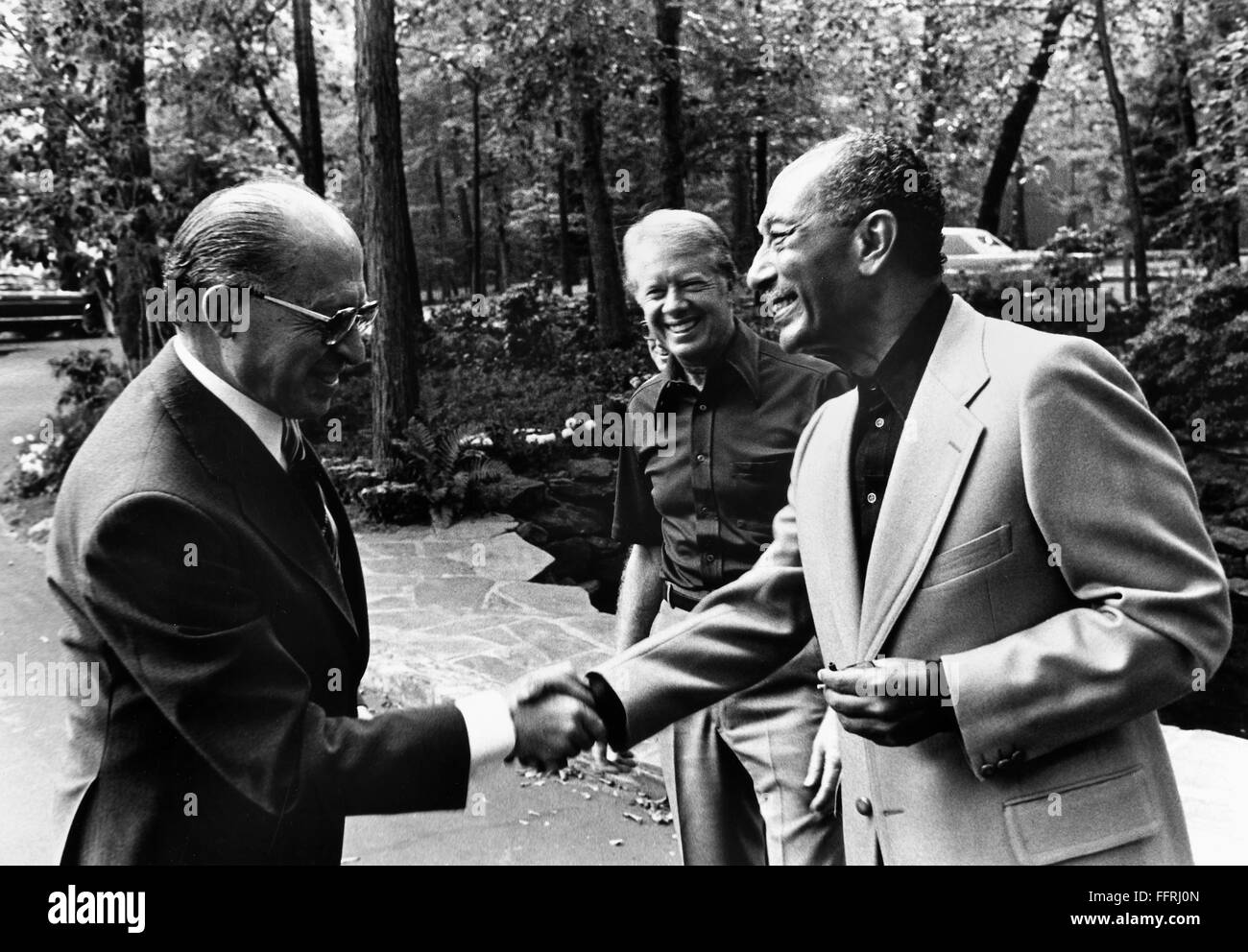 CAMP DAVID SUMMIT, 1978. /nPrime Minister Menachem Begin of Israel ...