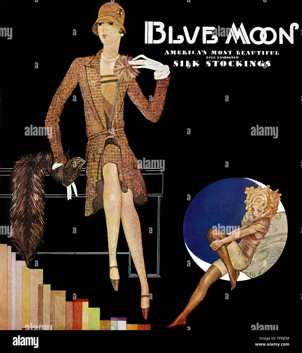 SILK STOCKINGS AD, c1925. /nAmerican magazine advertisement, c1925, for ...
