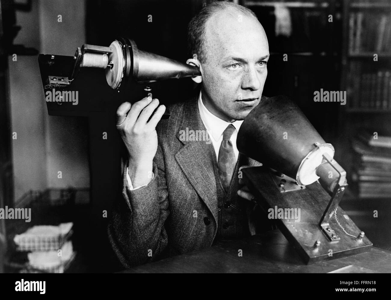 BELL'S TELEPHONE, c1920. /nDemonstration of Alexander Graham Bell's ...