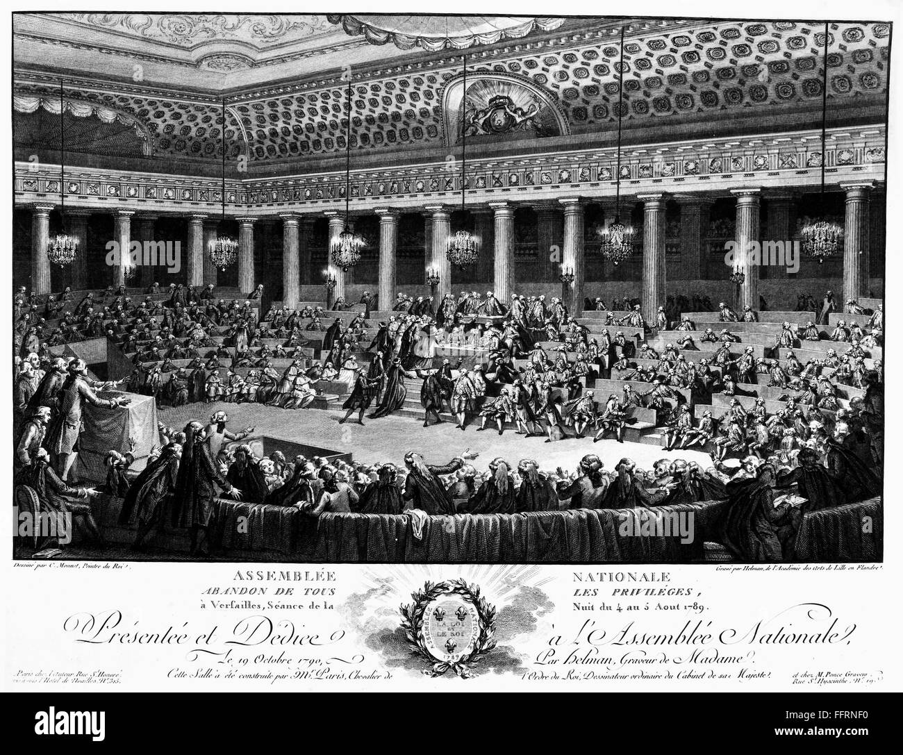 FRENCH REVOLUTION, 1789. /nScene at the National Assembly at Versailles ...