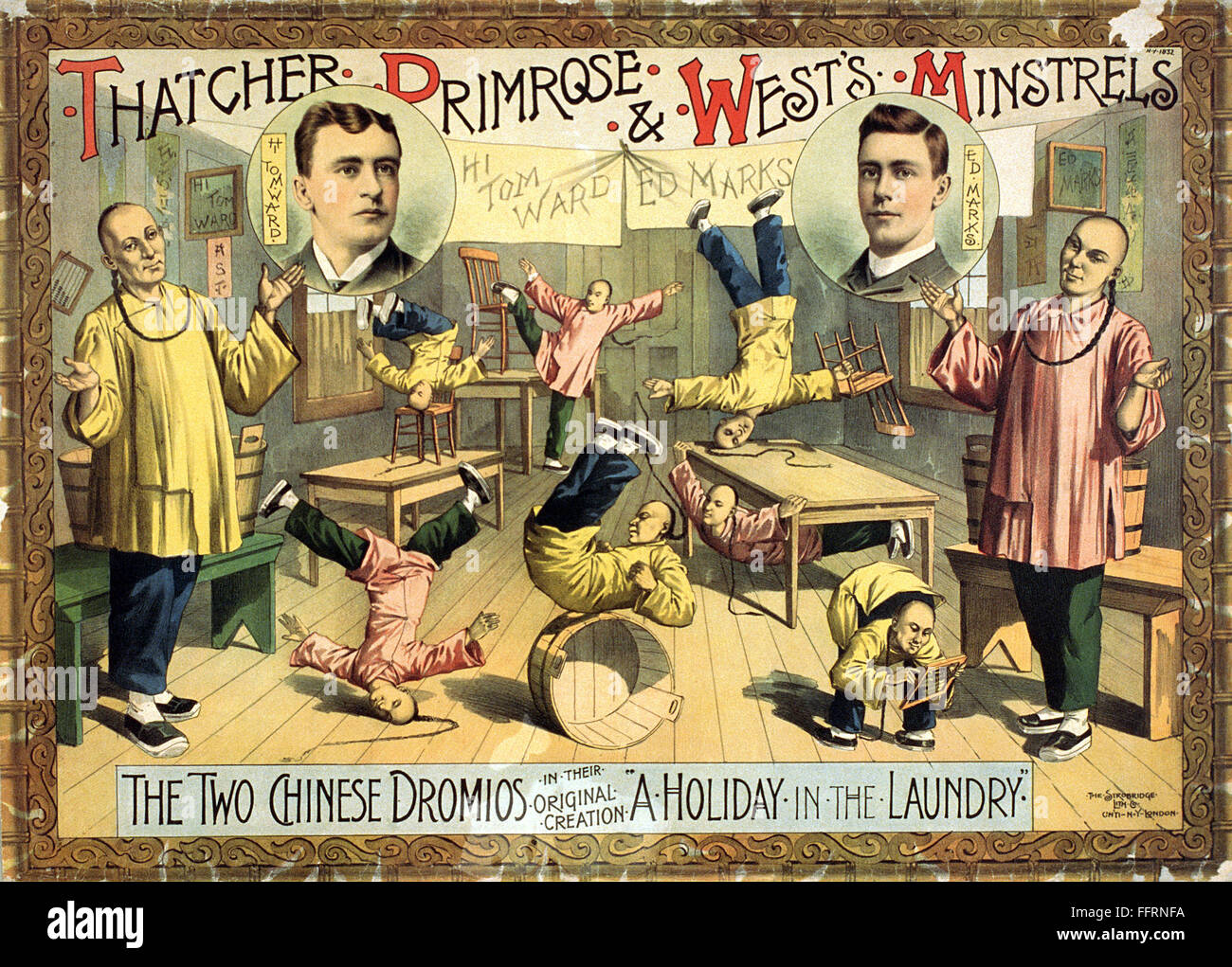 THATCHER, PRIMROSE AND WEST'S MINSTRELS. /nA poster advertising the ...