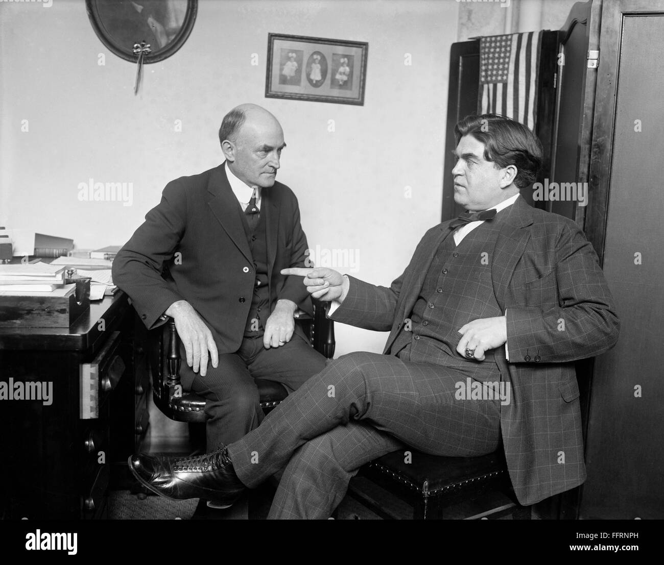 JOHN LLEWELLYN LEWIS /n(1880-1969). American labor leader. Lewis (right ...
