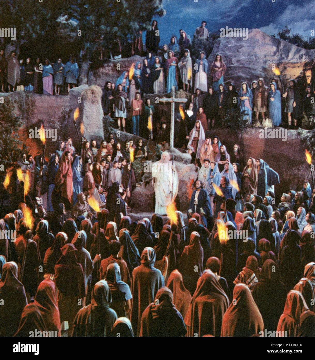 QUO VADIS, 1951. /nCrowds in Rome gathered in an abandoned quarry at ...