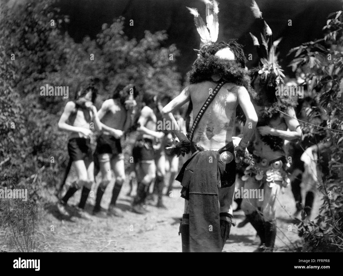 YEIBICHAI DANCE, c1906. /nNavajo men impersonating mythical characters ...