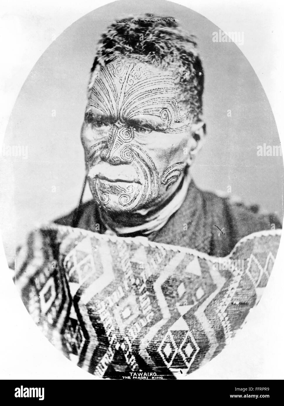 MAORI KING TAWIAHO. /nPortrait of Tawaiho, the Maori king of New ...