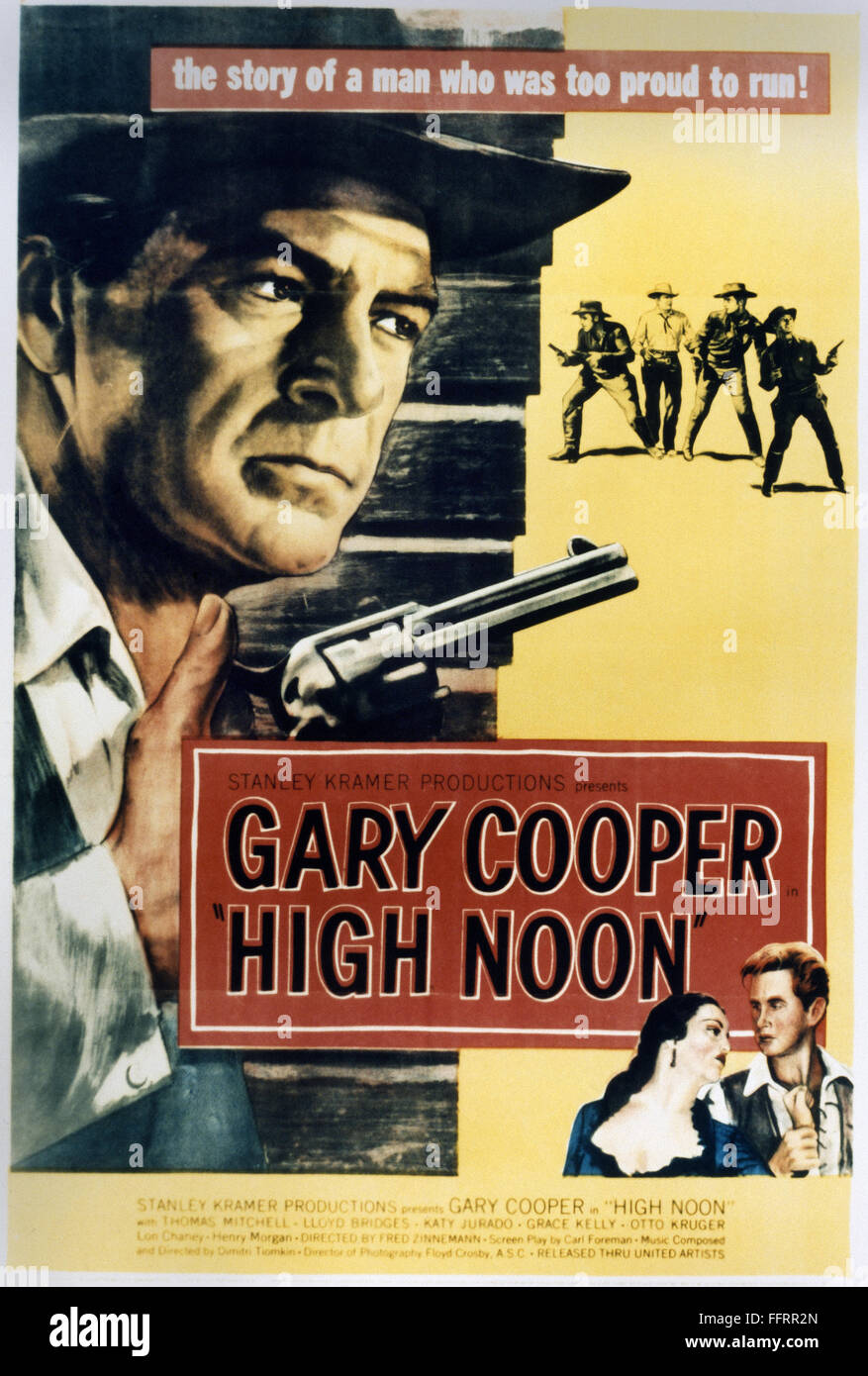 HIGH NOON, 1952. /nAmerican poster for the film 'High Noon,' starring ...