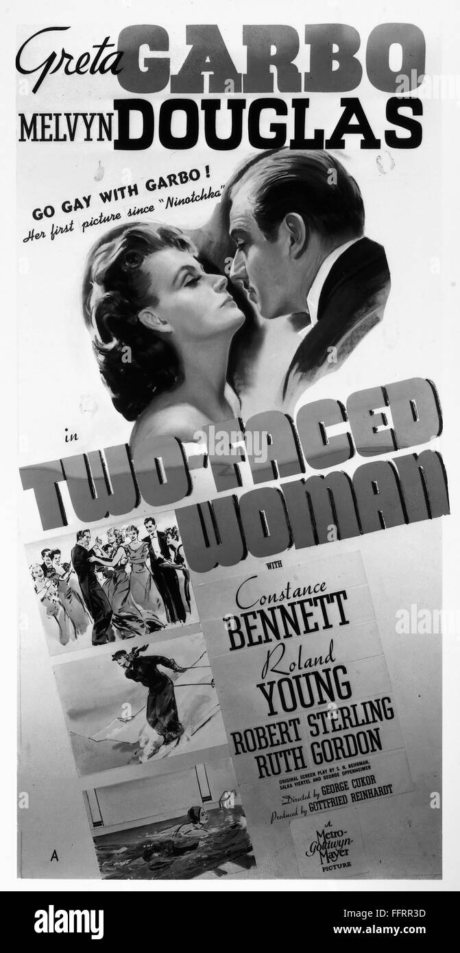 TWO-FACED WOMAN, 1941. /nPoster for the film 'Two-Faced Woman ...