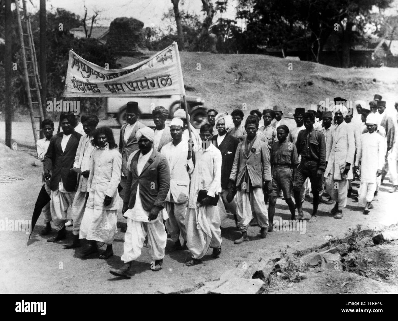 INDIA: UNTOUCHABLES, 1931. /nA procession of untouchables on their way ...