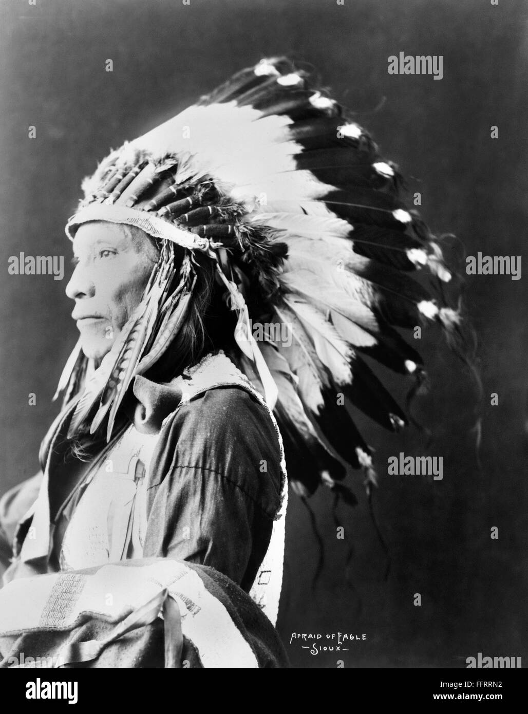 SIOUX MAN, c1898. /nAfraid of Eagle, a Sioux Native American man ...