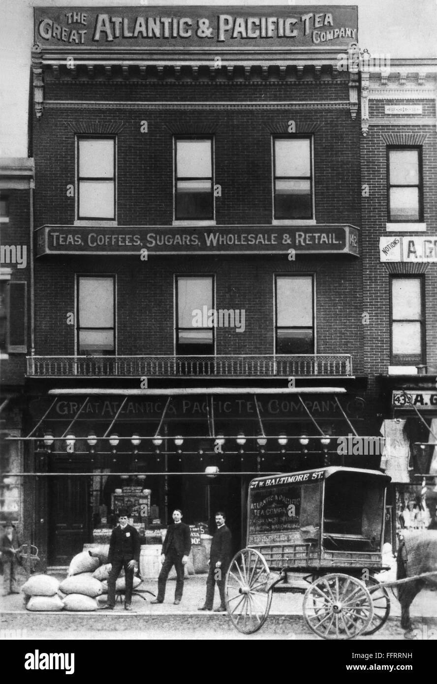A & P STORE, 1890s. /nThe Great Atlantic and Pacific Tea Company's ...