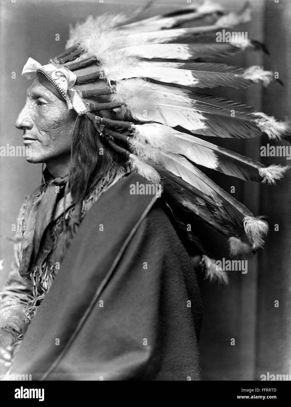 SIOUX NATIVE AMERICAN, c1900. /nWhirling Horse, a Sioux Native American ...