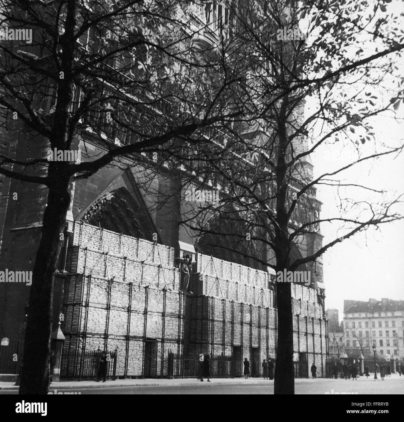PARIS: NOTRE DAME, 1939. /nAt the onset of World War II, the portals on ...