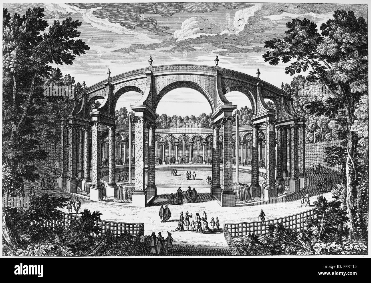 VERSAILLES: COLONADE, 1685. /nThe colonnade at the entrance to the ...