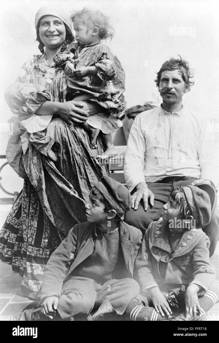ELLIS ISLAND: IMMIGRANTS. /nGroup of gypsy immigrants photographed ...
