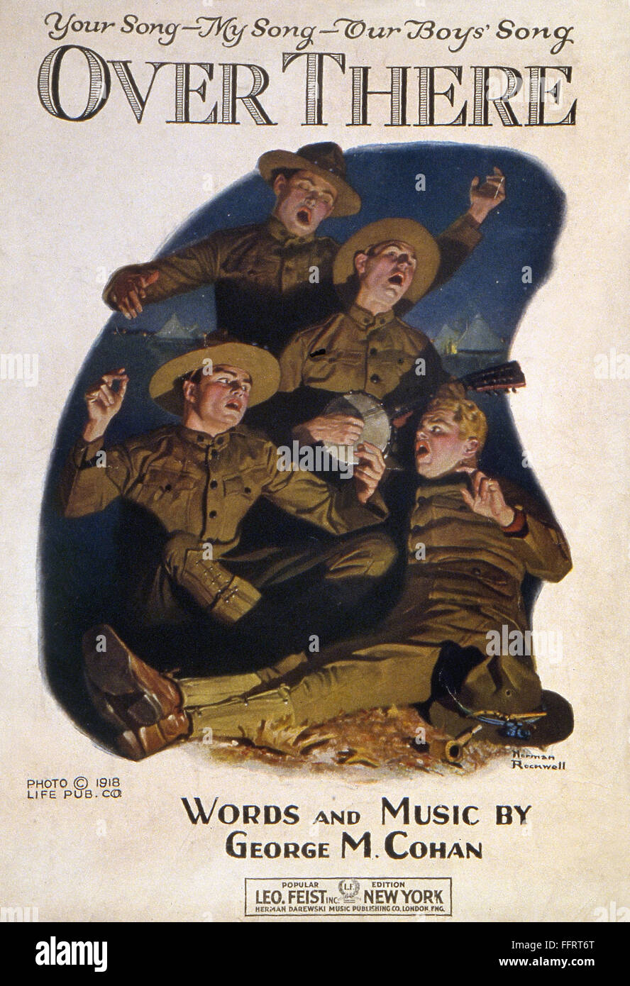 SHEET MUSIC COVER, 1918. /nAmerican sheet music cover, 1918, for George ...