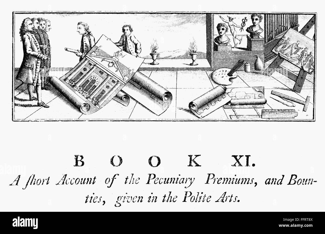 ARCHITECTURE, 1772. /nTwo architects presenting a design to their ...