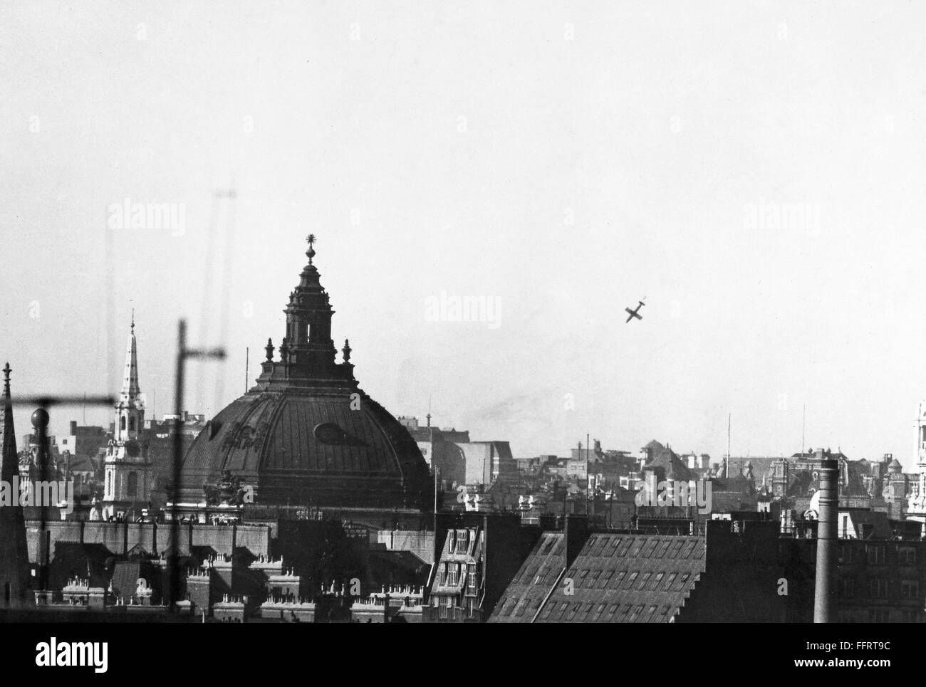 WORLD WAR II: ROBOT BOMB. /nA German robot plane dives in the ...